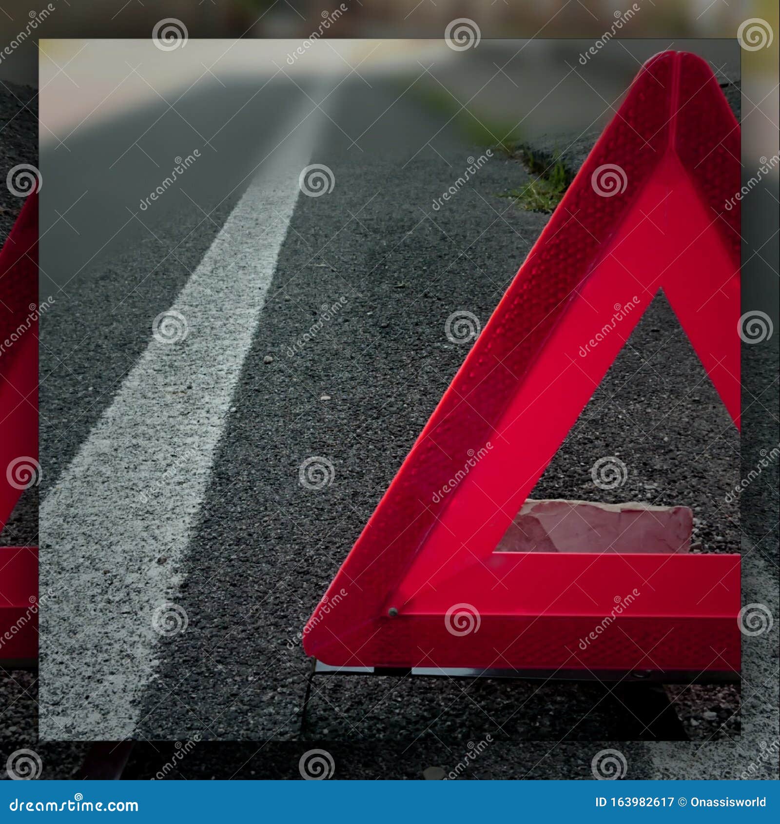 Danger Red Road Sign Abstract Art Imagem de Stock - Imagem de sinal ...