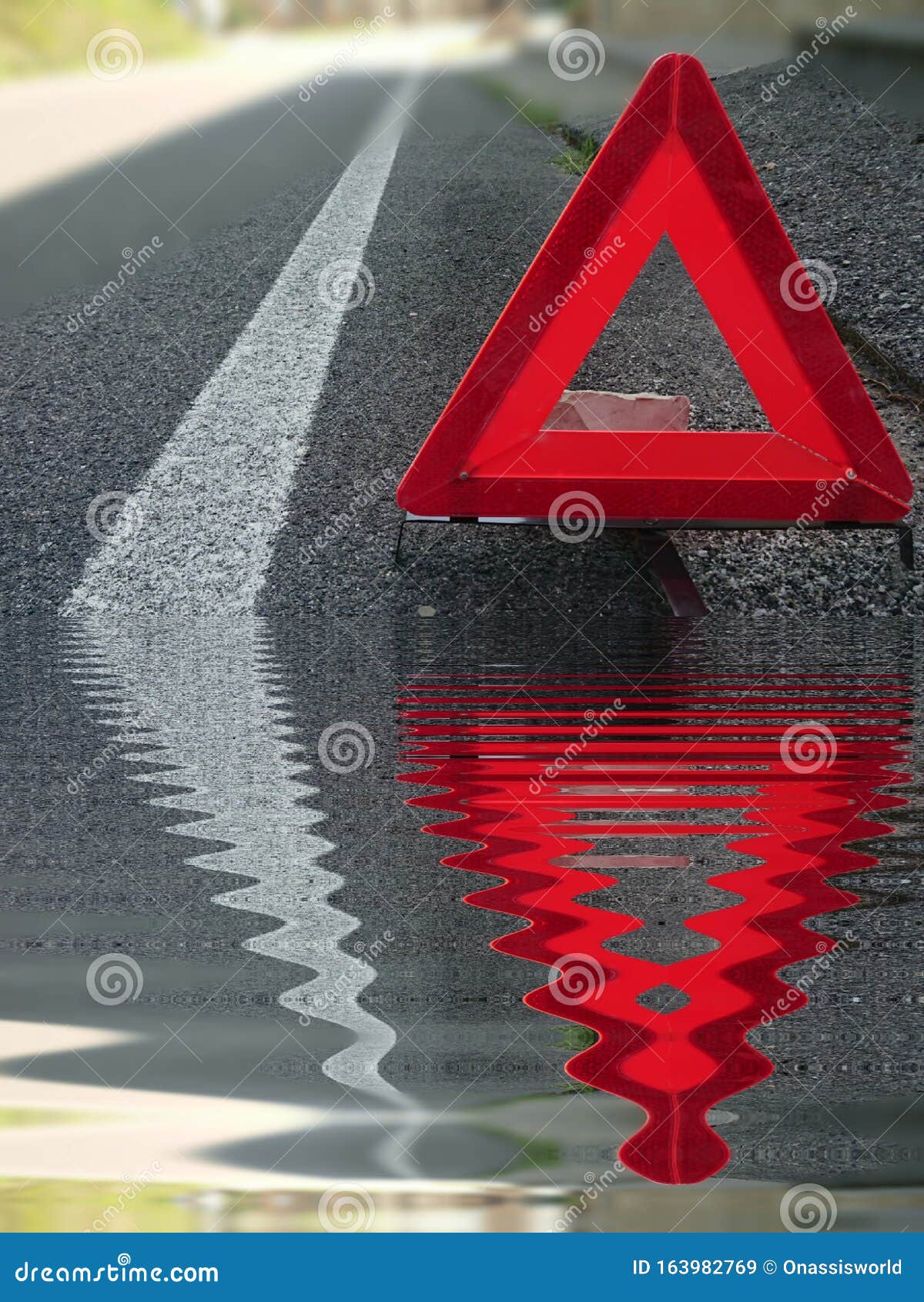 Danger Red Road Sign Abstract Art Stockbild - Bild von kunst, auszug ...