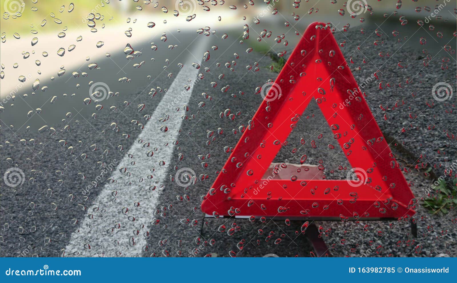 Danger Red Road Sign Abstract Art Stock Image - Image of abstract, sign ...