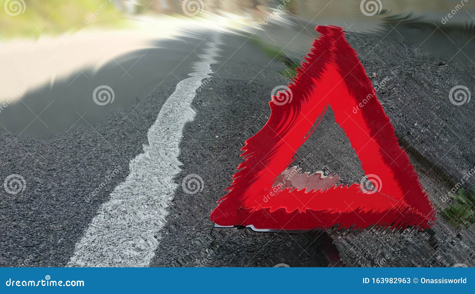 Danger Red Road Sign Abstract Art Stockbild - Bild von zeichen, kunst ...