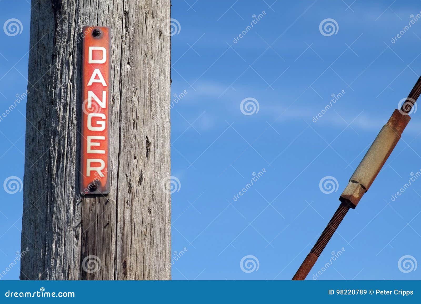 Danger stock image. Image of electricity, pylon, building - 98220789