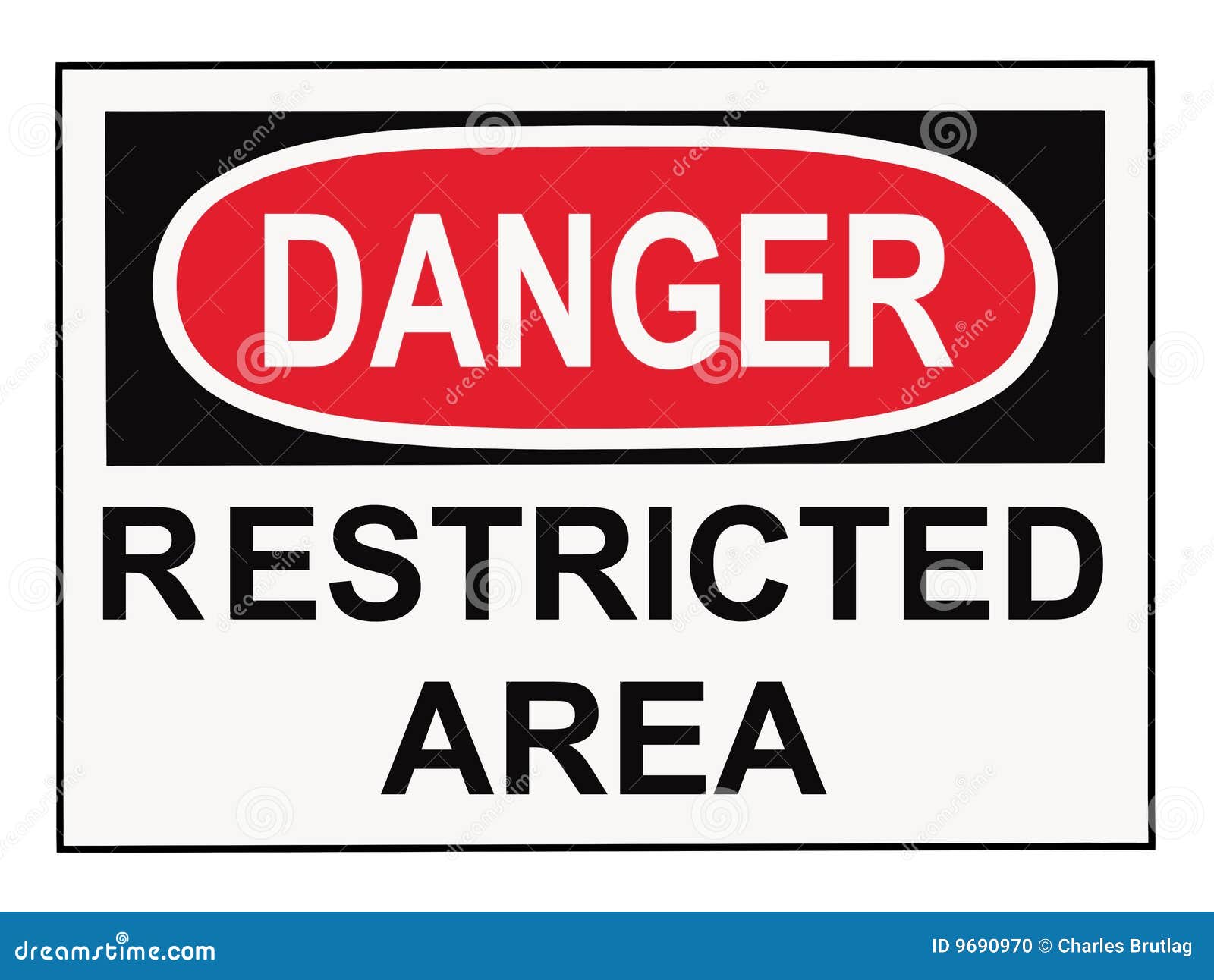Restricted Area Authorized Personnel Only Symbol Sign, Vector ...