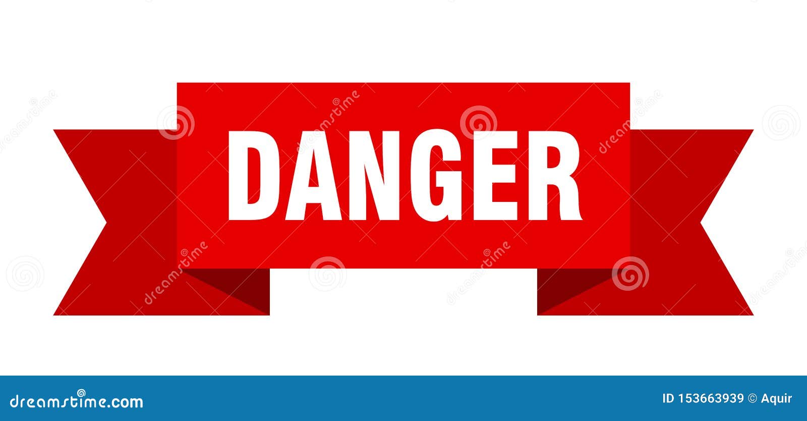 Danger Ribbon. Cartoon Vector | CartoonDealer.com #153876811