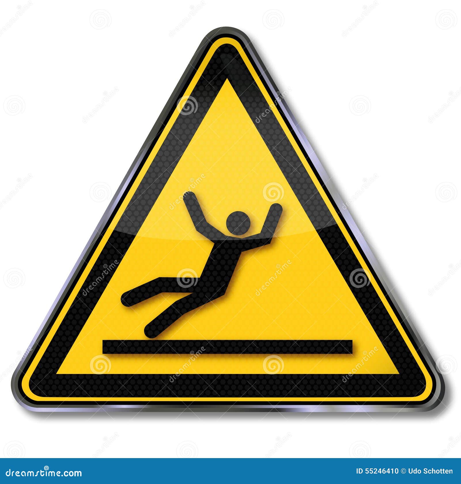 Danger and Risk of Slipping Stock Vector - Illustration of button ...