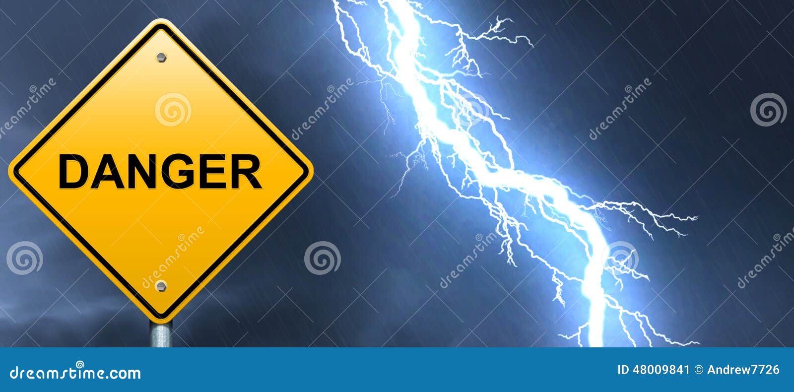 DANGER road sign stock illustration. Illustration of caution - 48009841