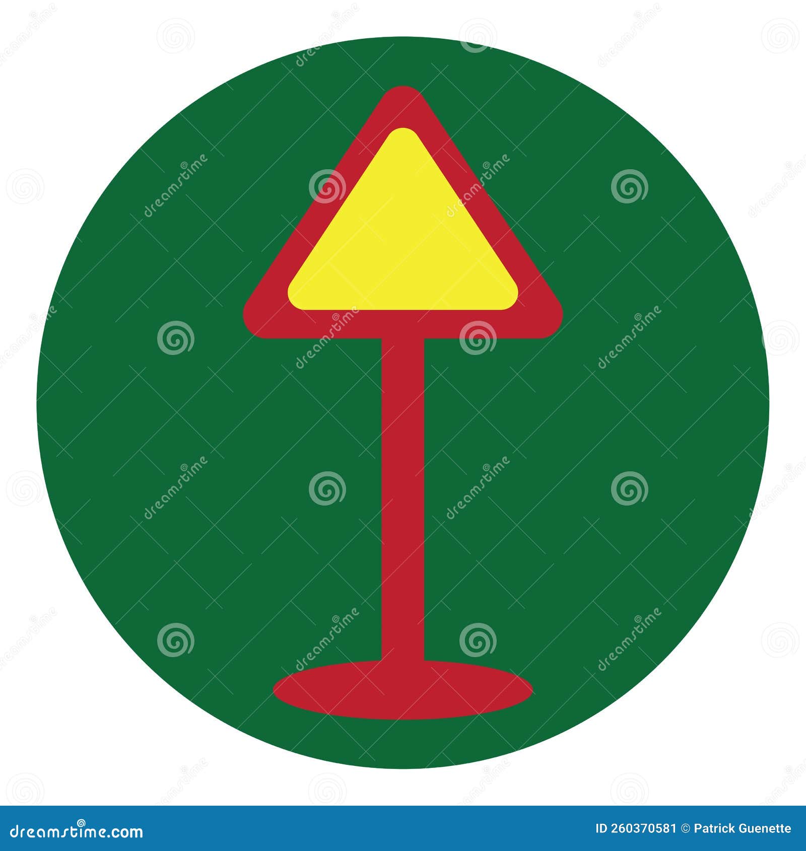 Danger road sign, icon stock vector. Illustration of urban - 260370581