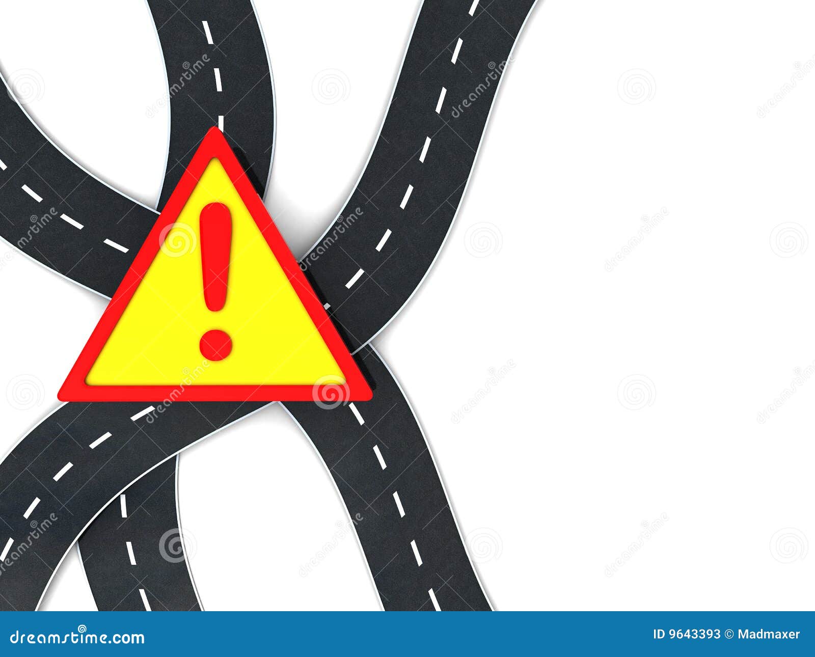 Danger roads stock illustration. Illustration of backdrop - 9643393