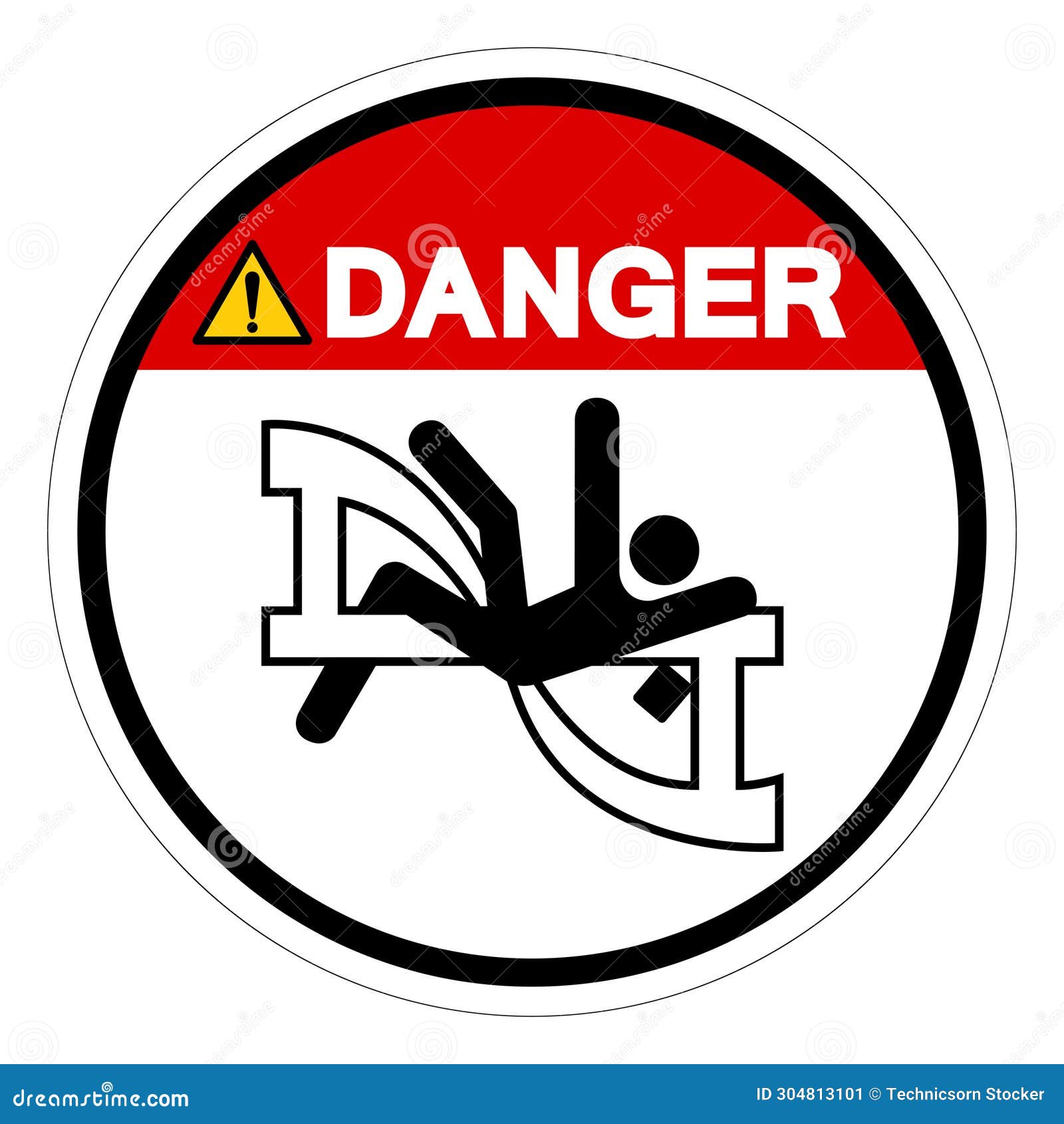 Danger Rotating Agitator Symbol Sign, Vector Illustration, Isolate on ...