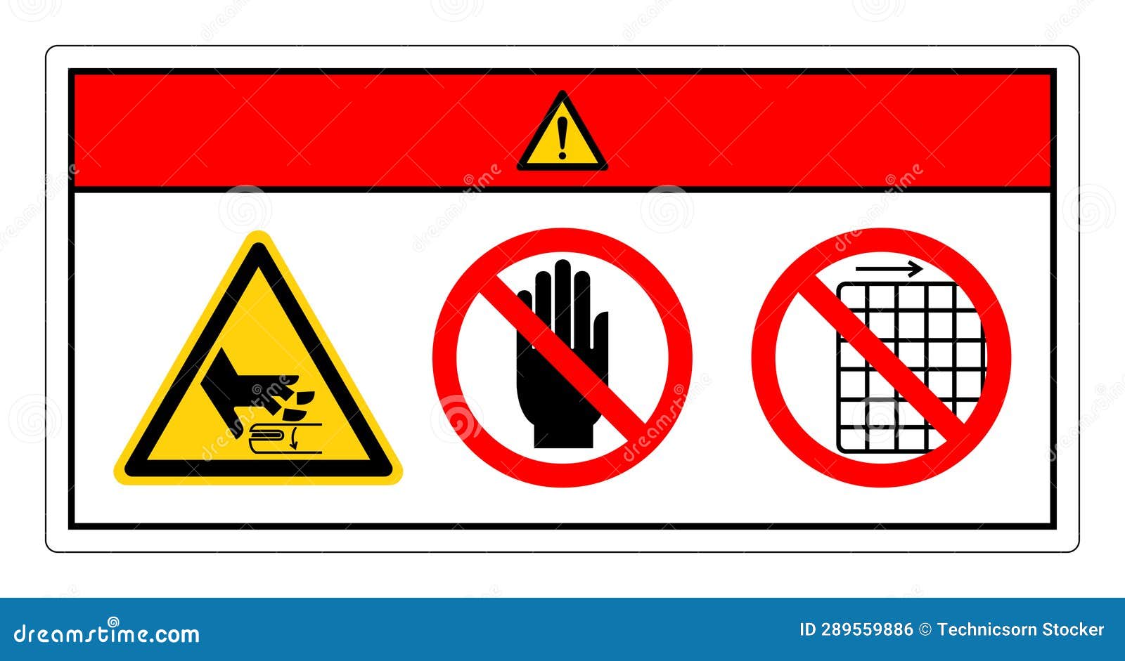 Danger Rotating Shaft Do Not Touch and Do Not Remove Guard Symbol Sign ...