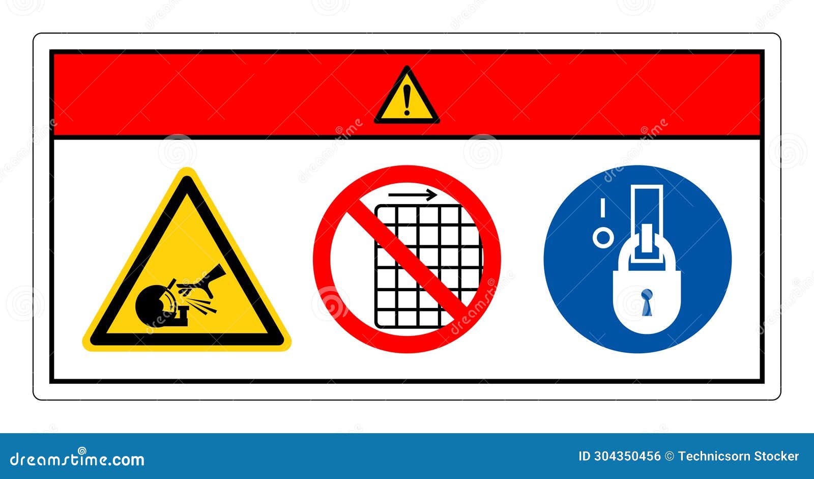 Danger Rotating Wheels Do Not Remove Guard Symbol Sign, Vector ...