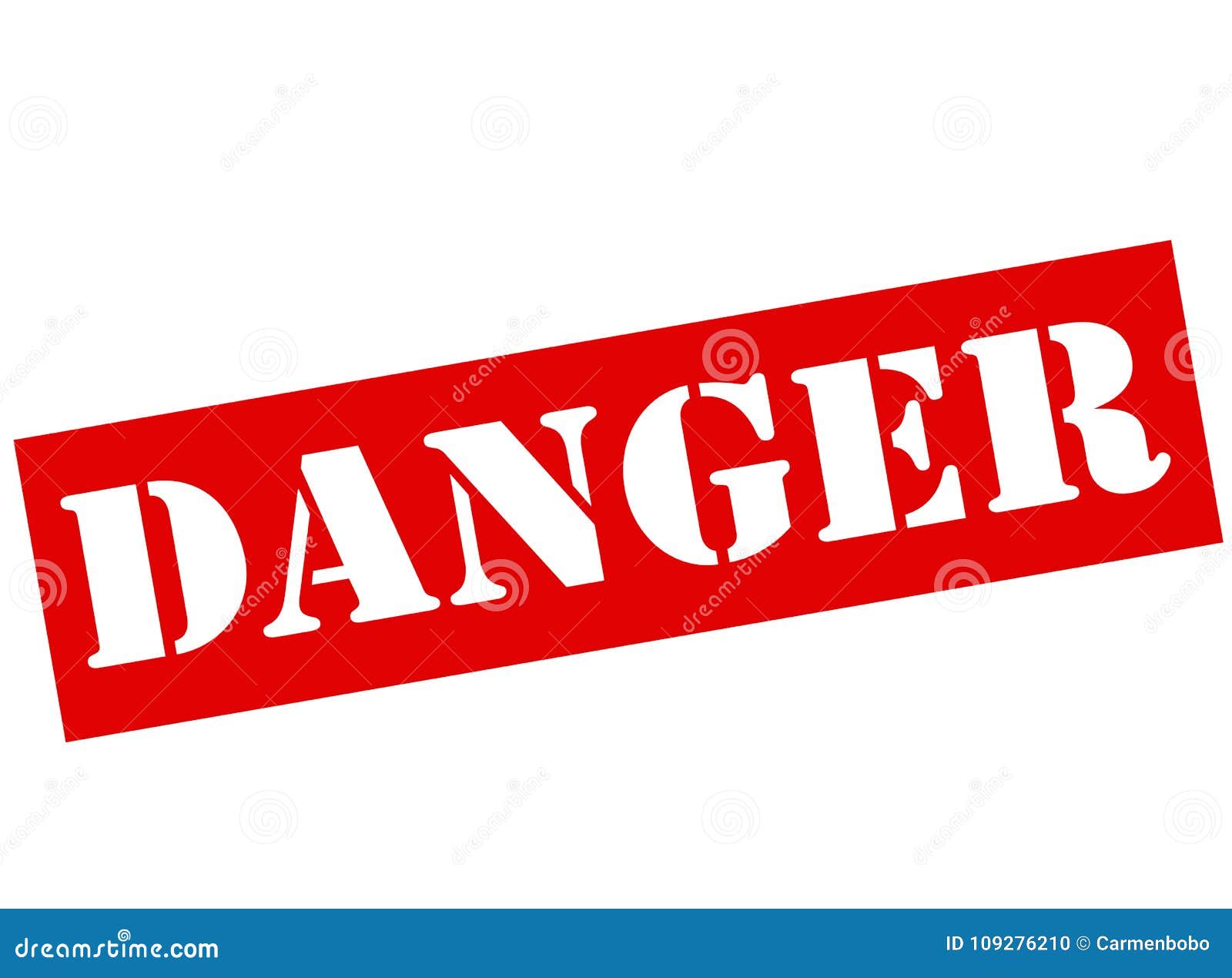 Danger stock illustration. Illustration of symbol, menace - 109276210