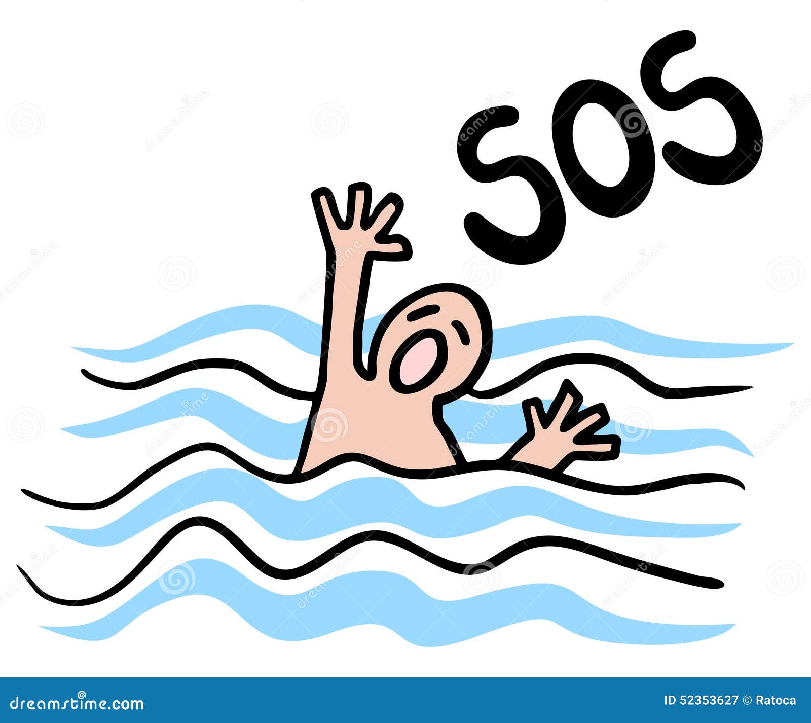 Danger scene stock vector. Illustration of survival, help - 52353627