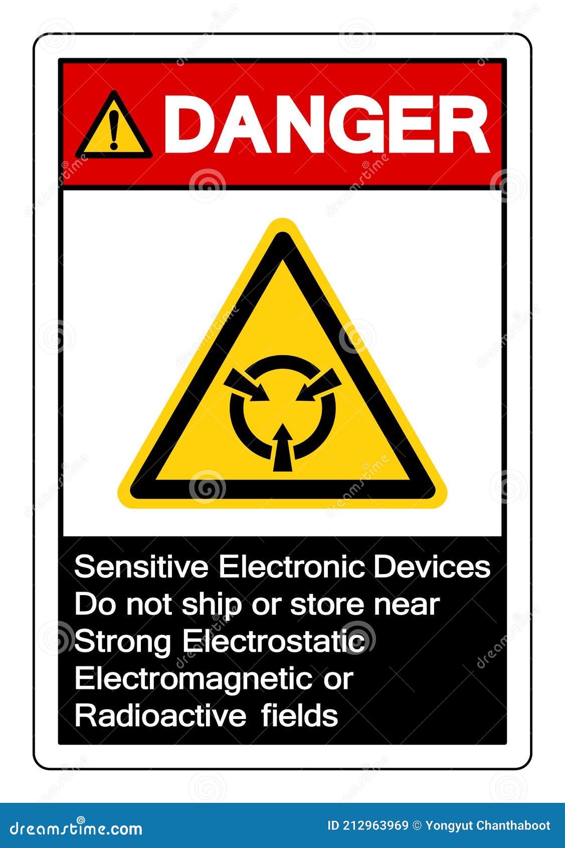 Danger Sensitive Electronic Devices Do Not Ship or Store Near Strong ...