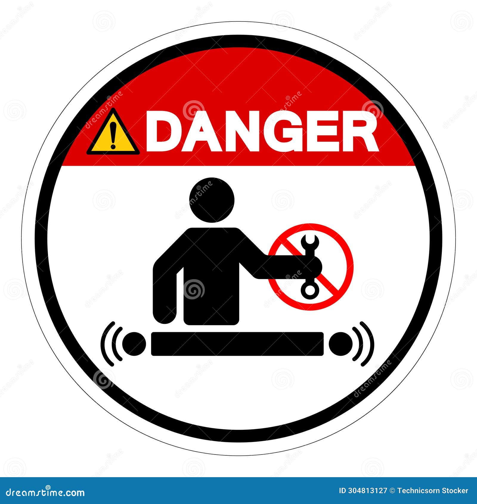 Danger Servicing Moving Or Energized Equipment Do Not Remove Guard ...