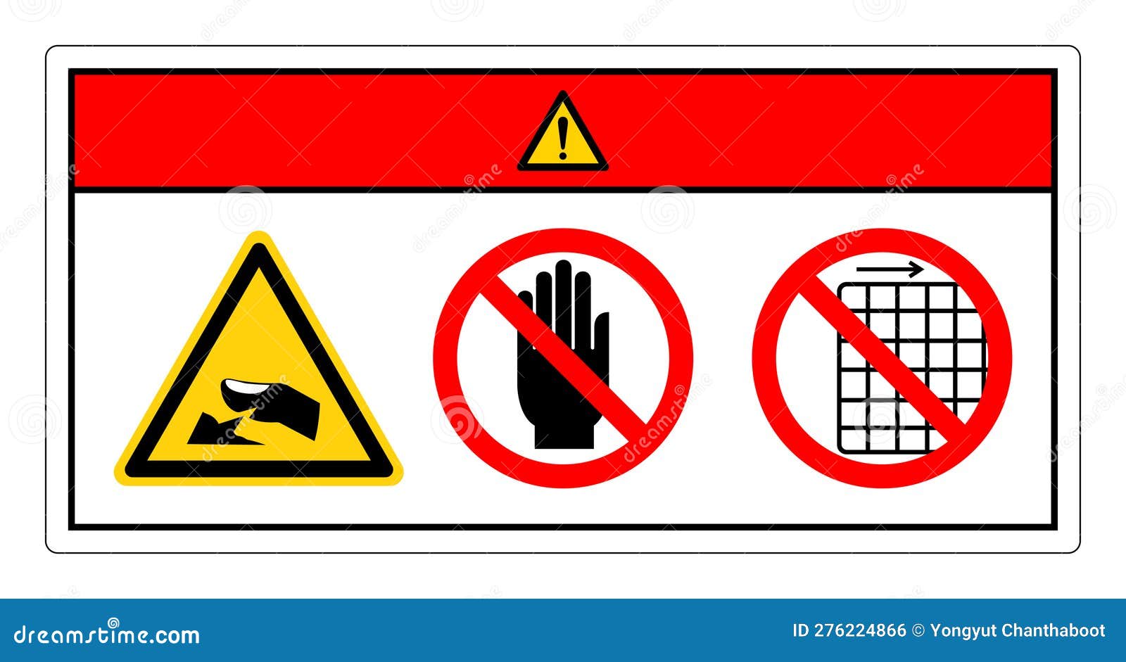 Danger Sharp Edge of Finger Hazard Do Not Touch and Do Not Remove Guard ...