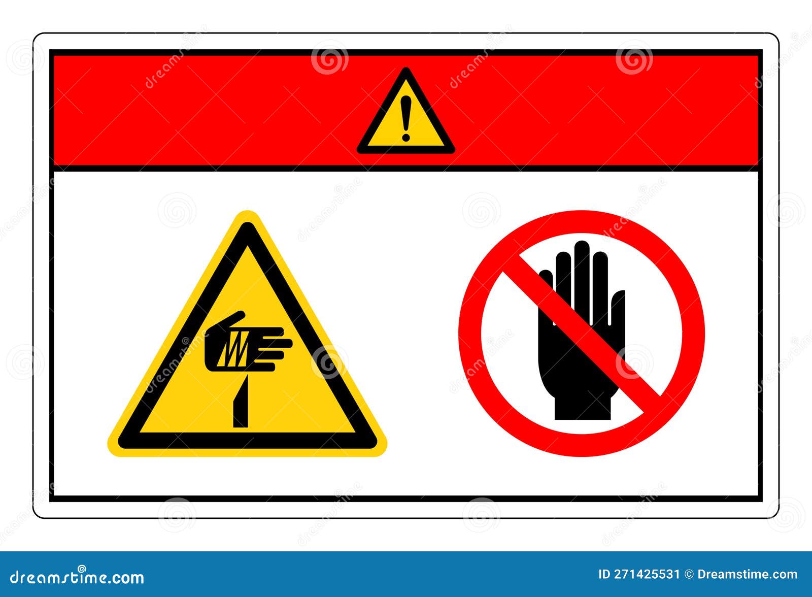 Danger Sharp Point Do Not Touch Symbol Sign, Vector Illustration ...