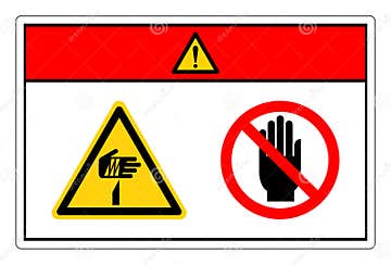 Danger Sharp Point Do Not Touch Symbol Sign, Vector Illustration ...