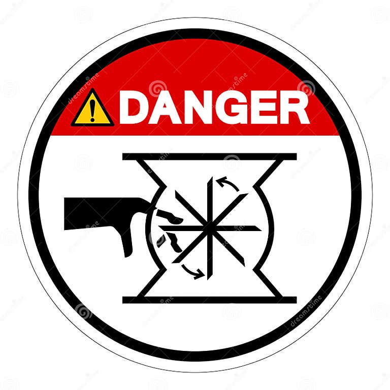 Danger Shear Points Sharp Edges Symbol Sign, Vector Illustration ...