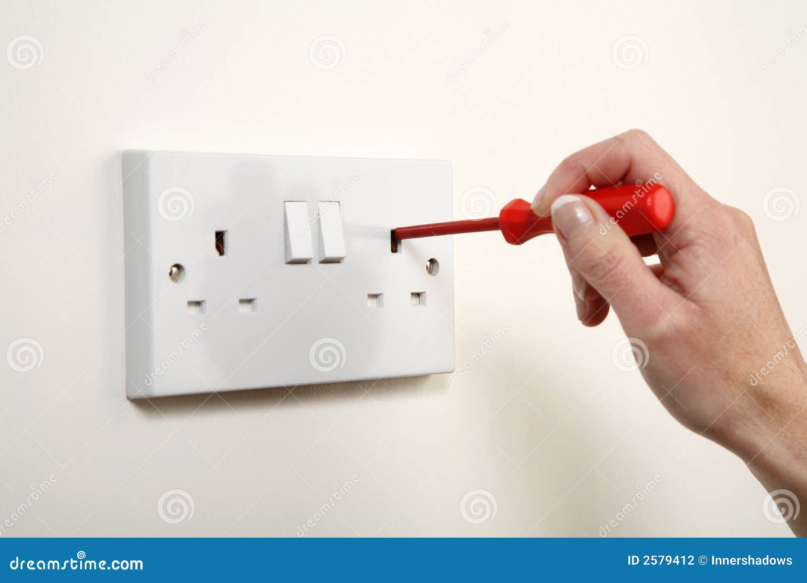 Danger of shock stock photo. Image of danger, socket, closeup - 2579412