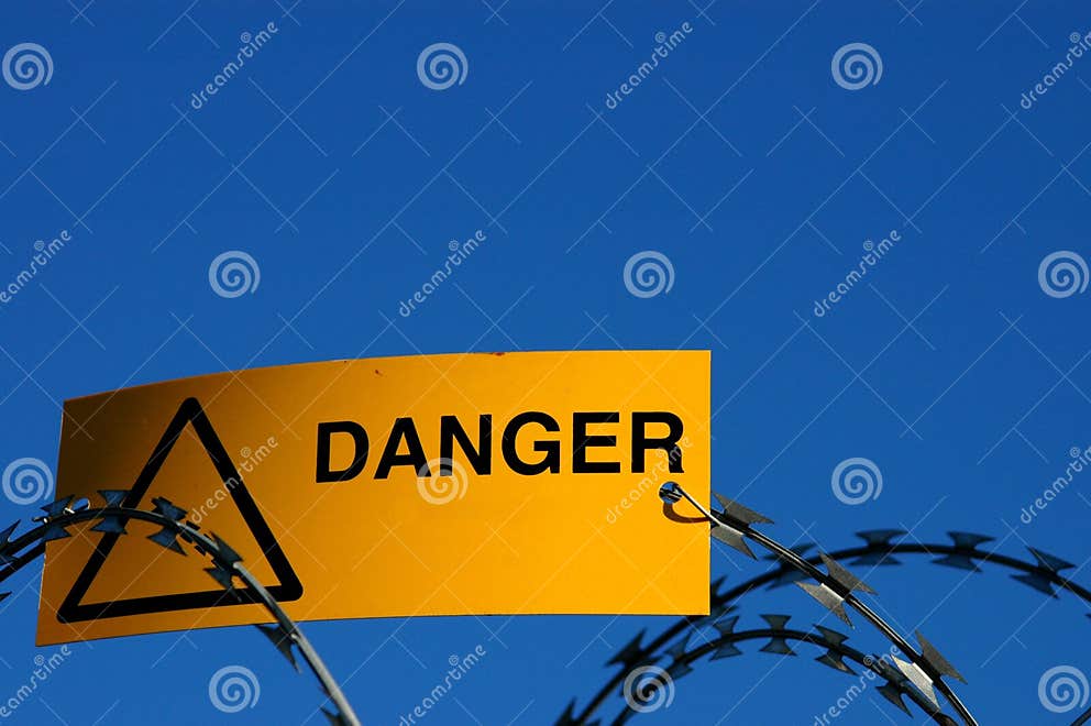 Danger sign stock image. Image of attention, prison, forbidden - 13198465