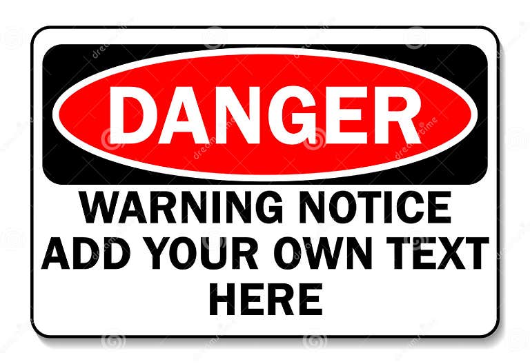 Danger sign stock vector. Illustration of communication - 14301990