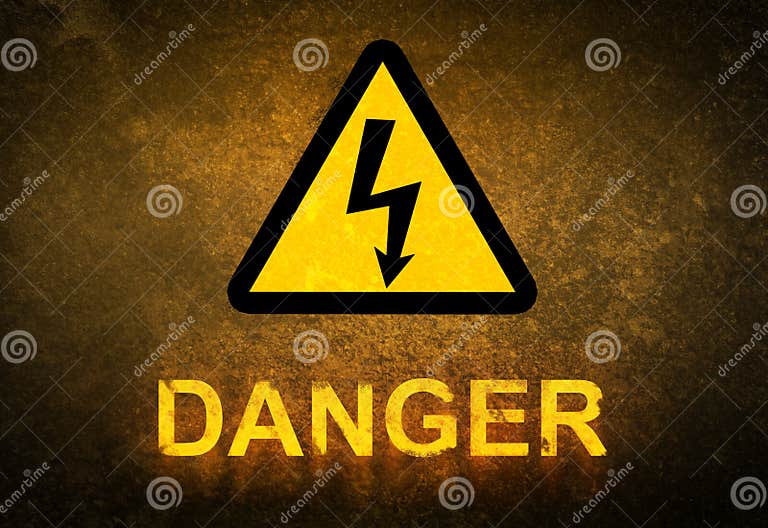 Danger sign stock image. Image of unauthorized, high - 15091237