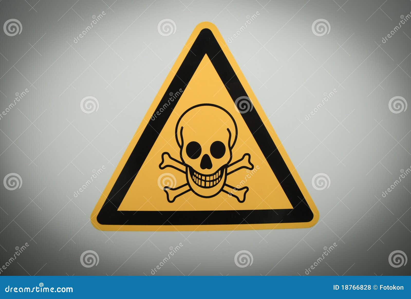 Danger sign stock photo. Image of bones, triangular, shape - 18766828