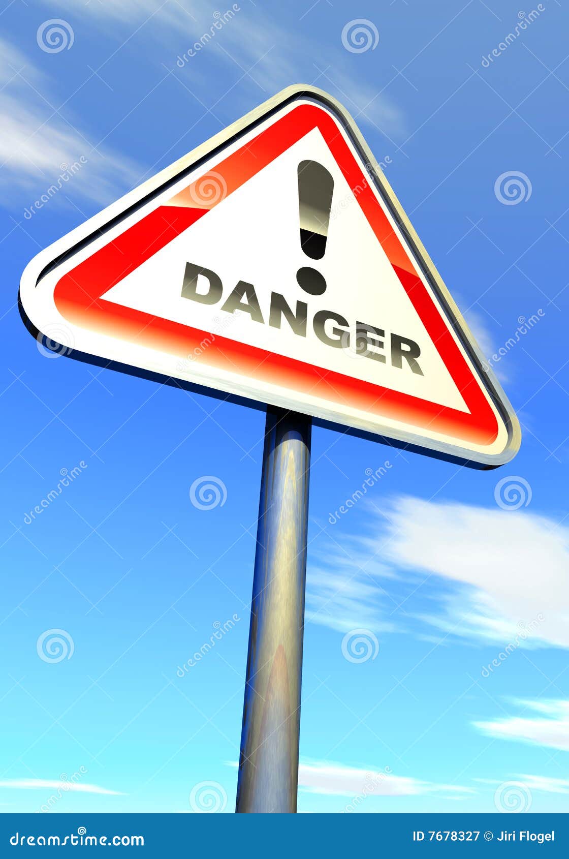 Danger sign stock illustration. Illustration of bone, challenge - 7678327