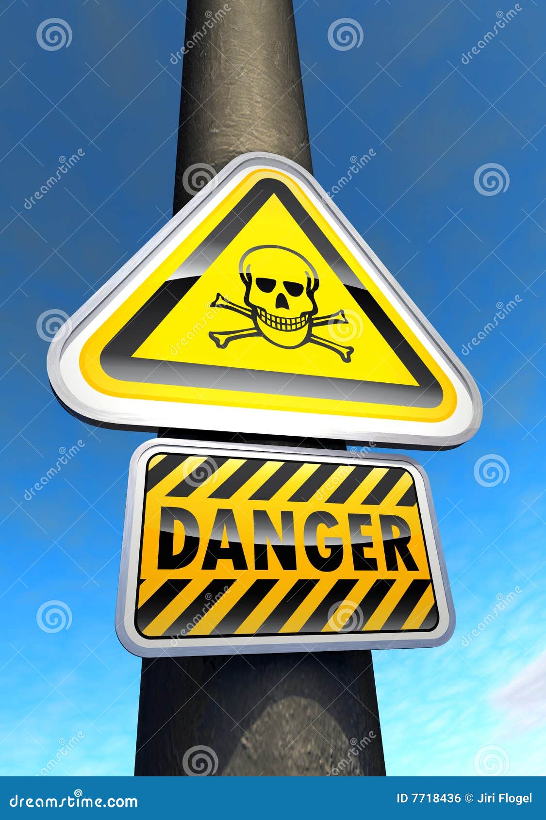 Danger sign stock illustration. Illustration of conditions - 7718436