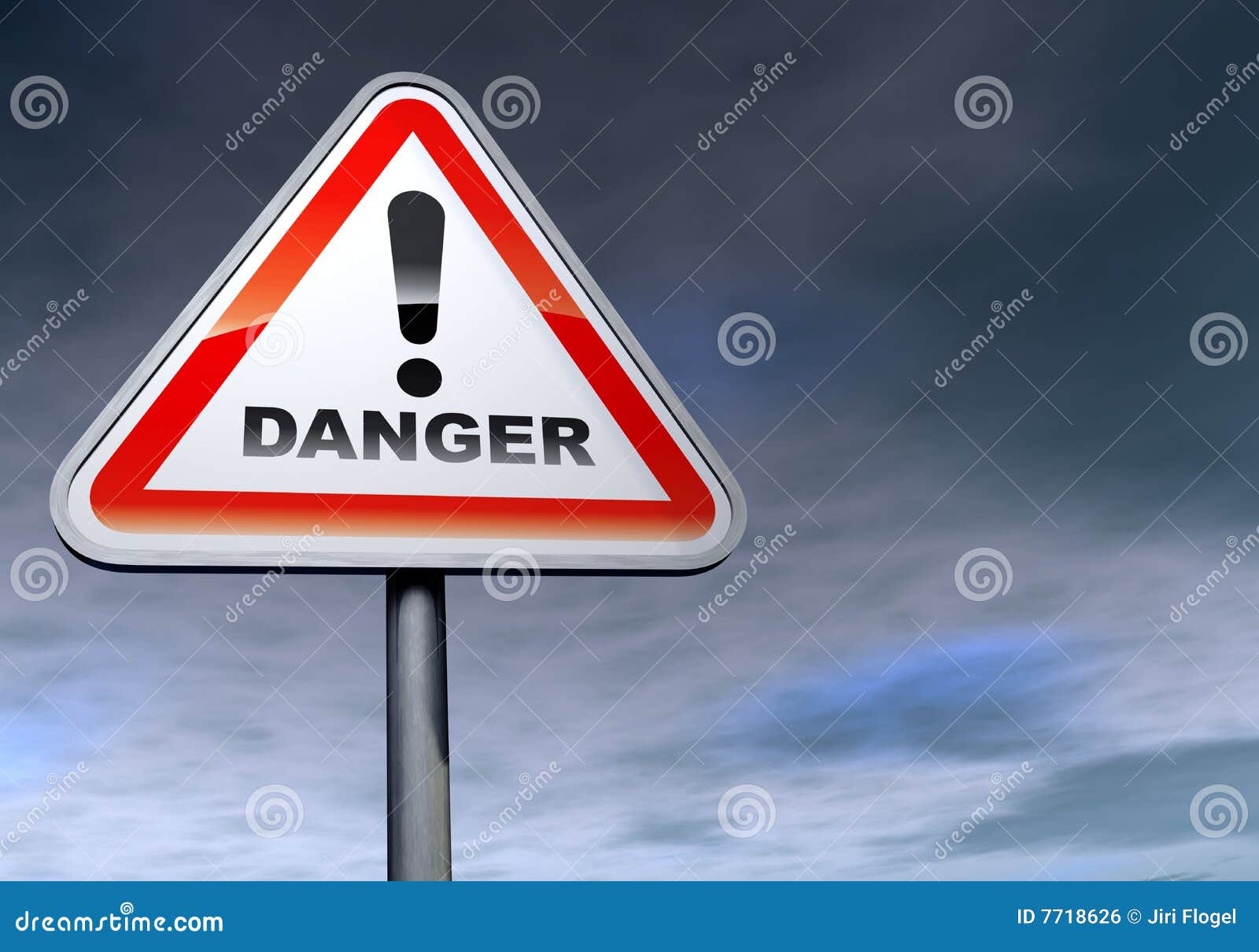 Danger sign stock illustration. Illustration of business - 7718626