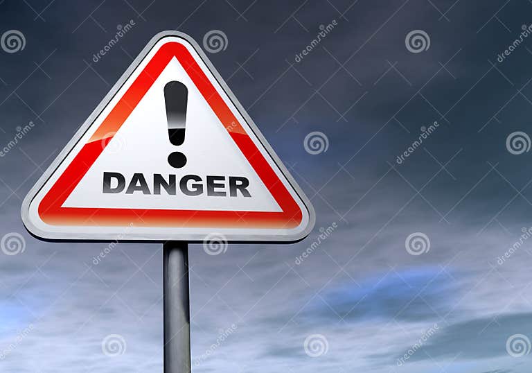 Danger sign stock illustration. Illustration of business - 7718626