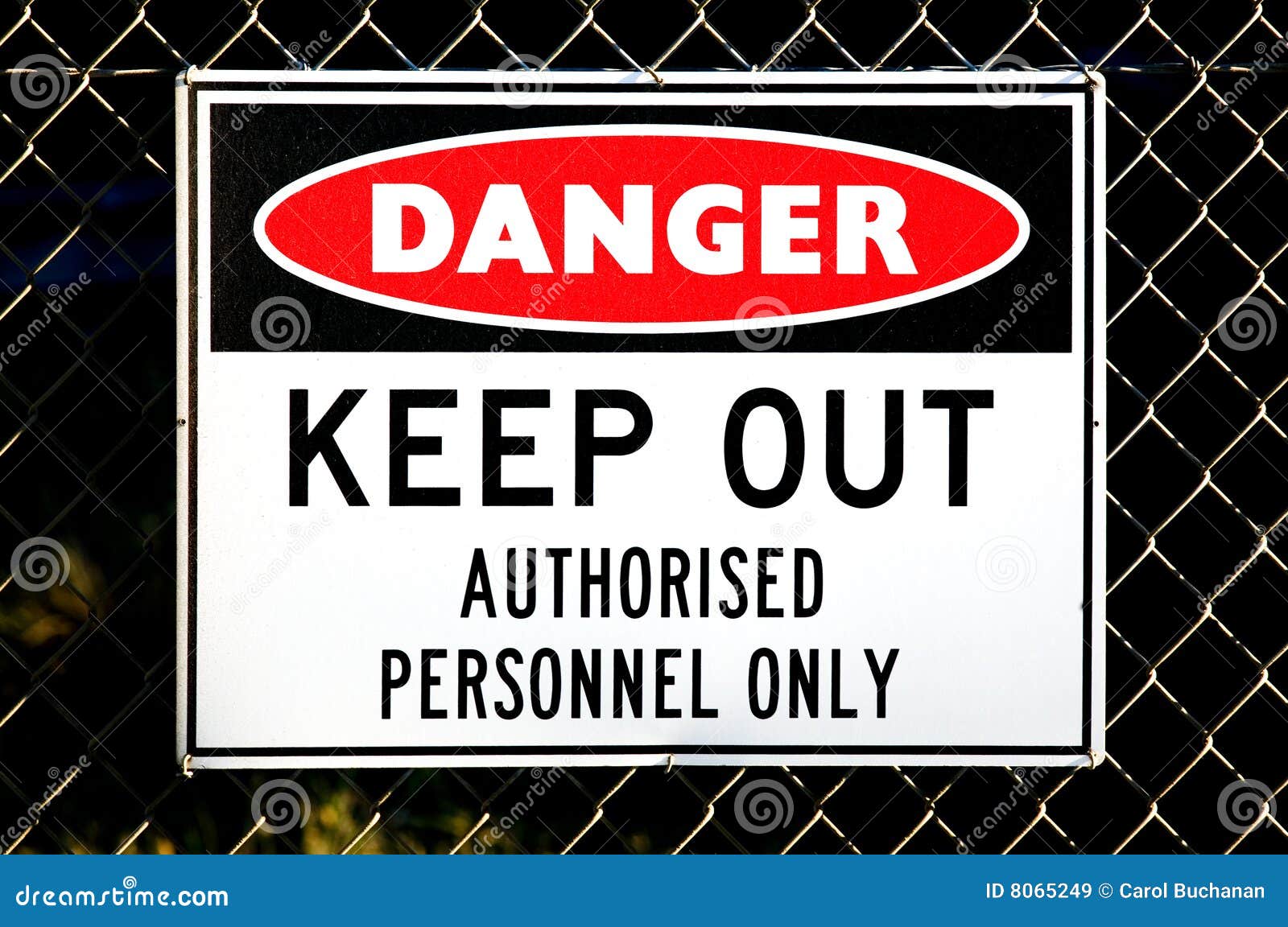 Danger sign stock image. Image of attached, personnel - 8065249
