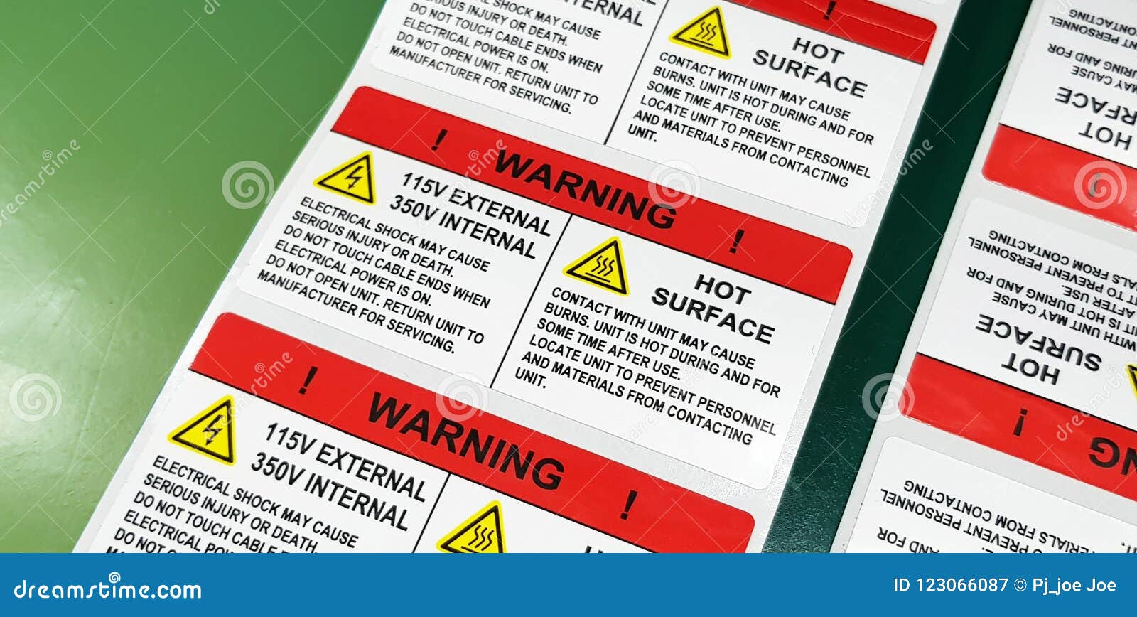 Danger Sign Banner with Warning Text, Stock Image - Image of industrial ...