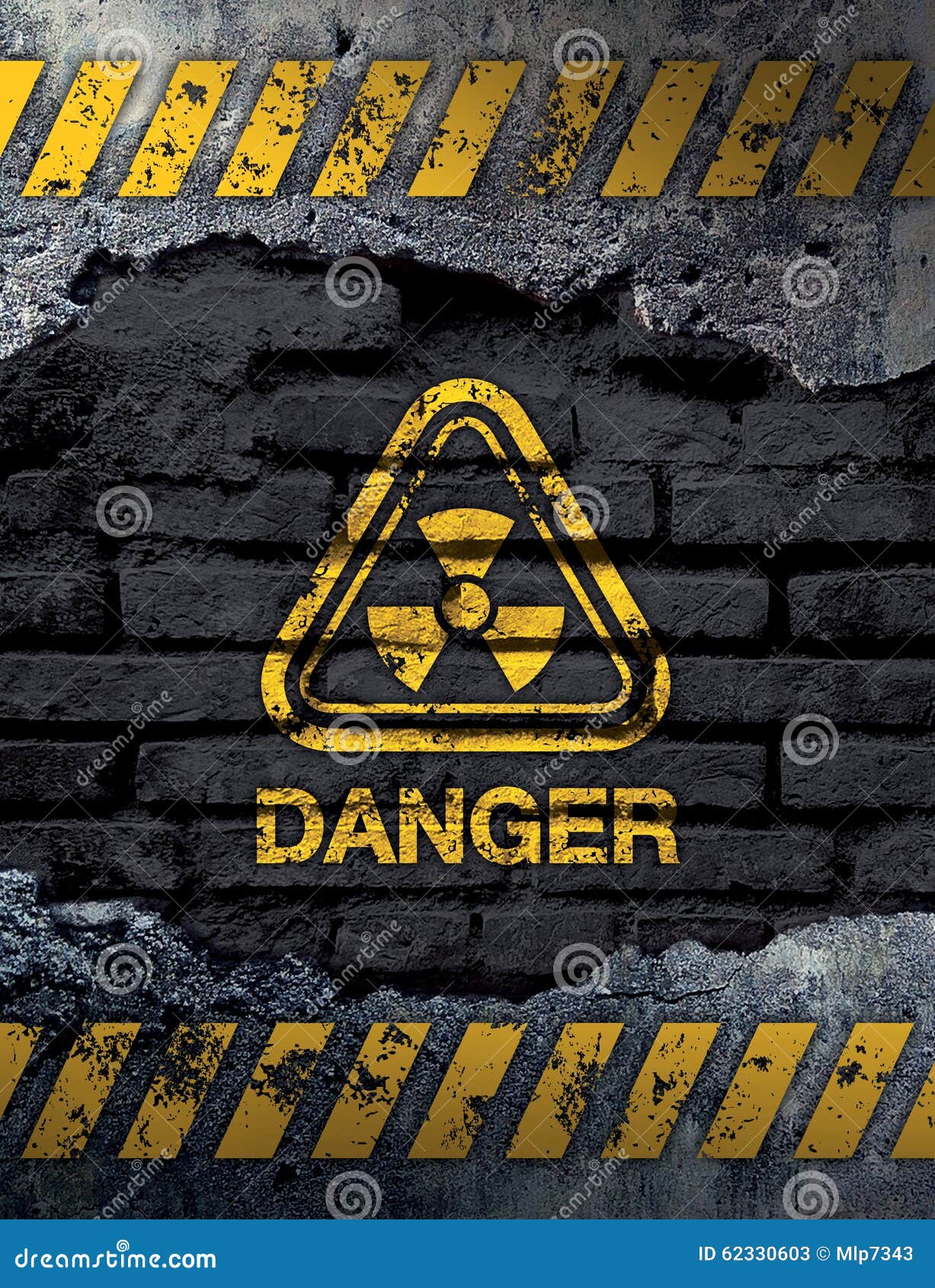 Danger sign stock image. Image of concrete, background - 62330603