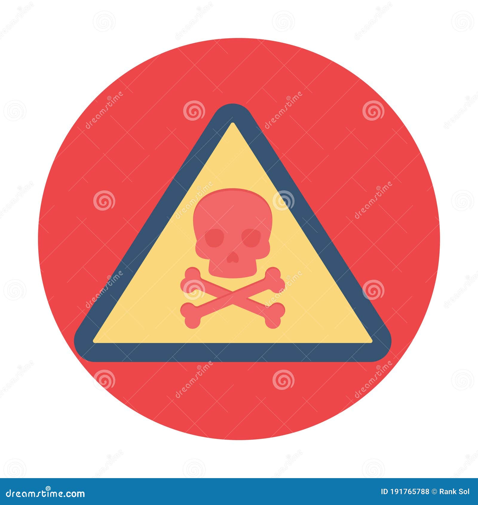 Danger Sign Color with Background Vector Icon Which Can Easily Modify ...