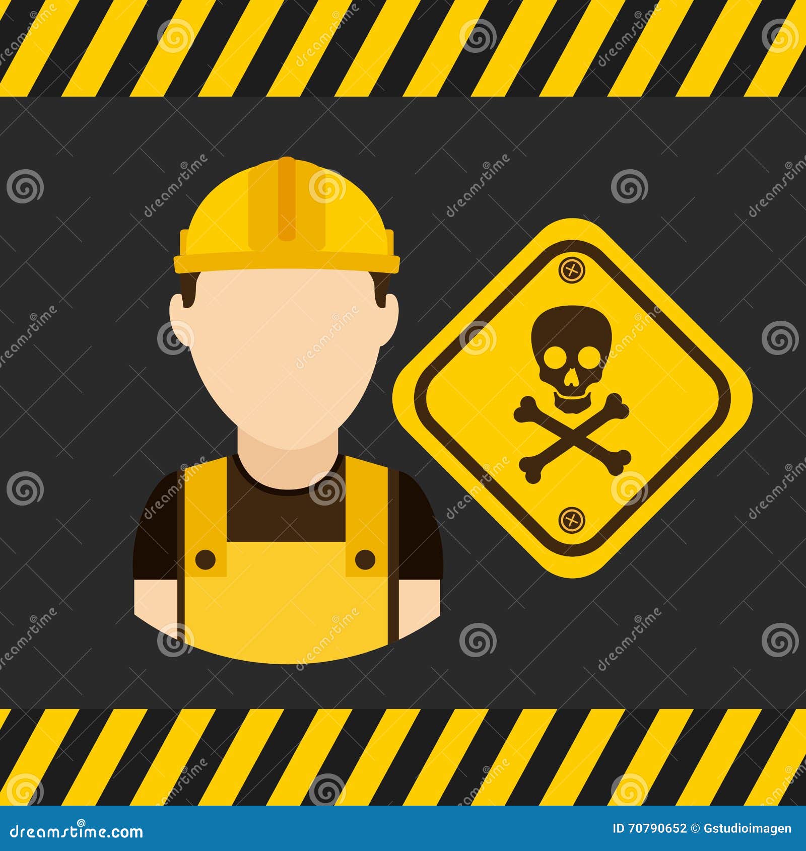 Danger sign design stock illustration. Illustration of dangerous - 70790652