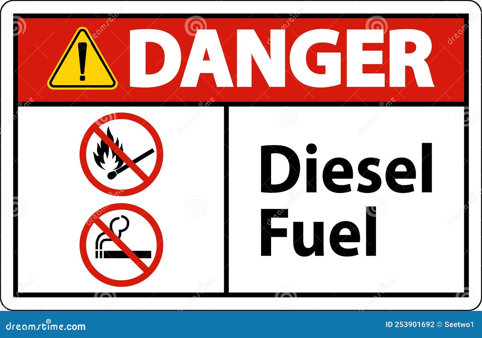 Danger Fuel Storage Area Symbol Sign ,Vector Illustration, Isolate On ...