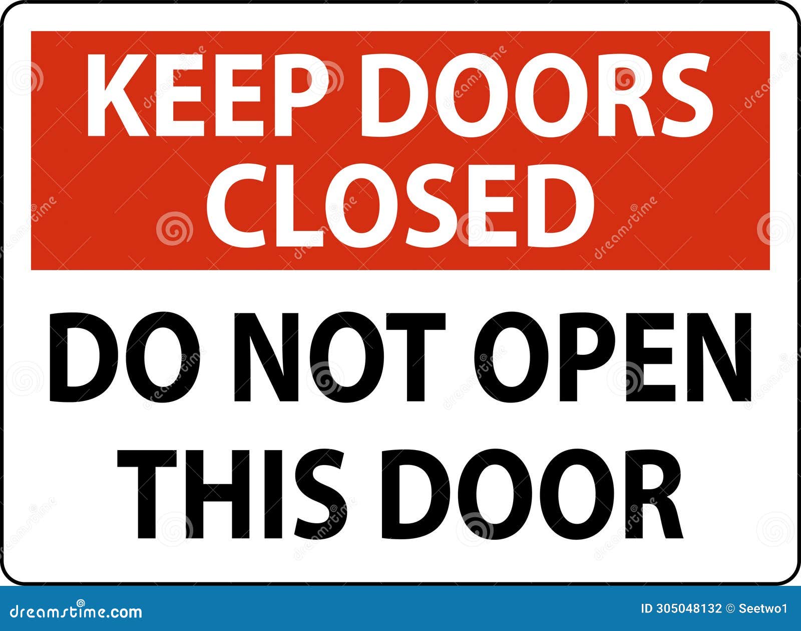 Danger Sign, Do Not Open this Door Stock Vector - Illustration of ...