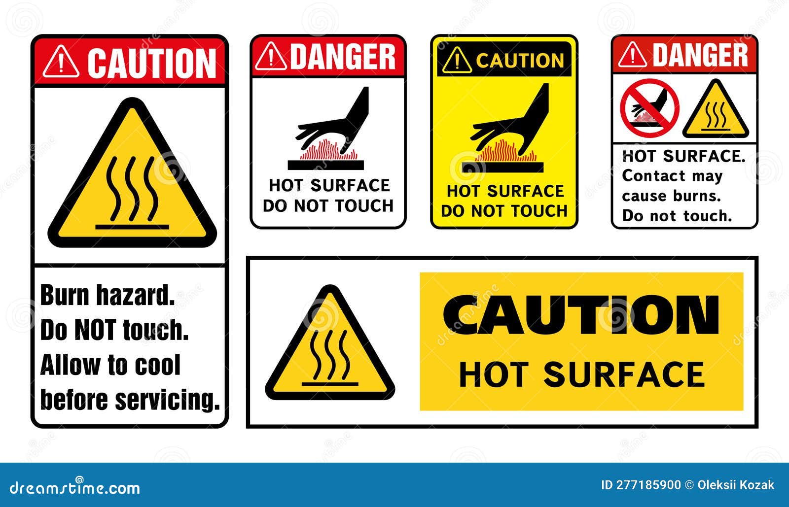 Danger Do Not Touch Sign Label On Transparent Background Cartoon Vector ...