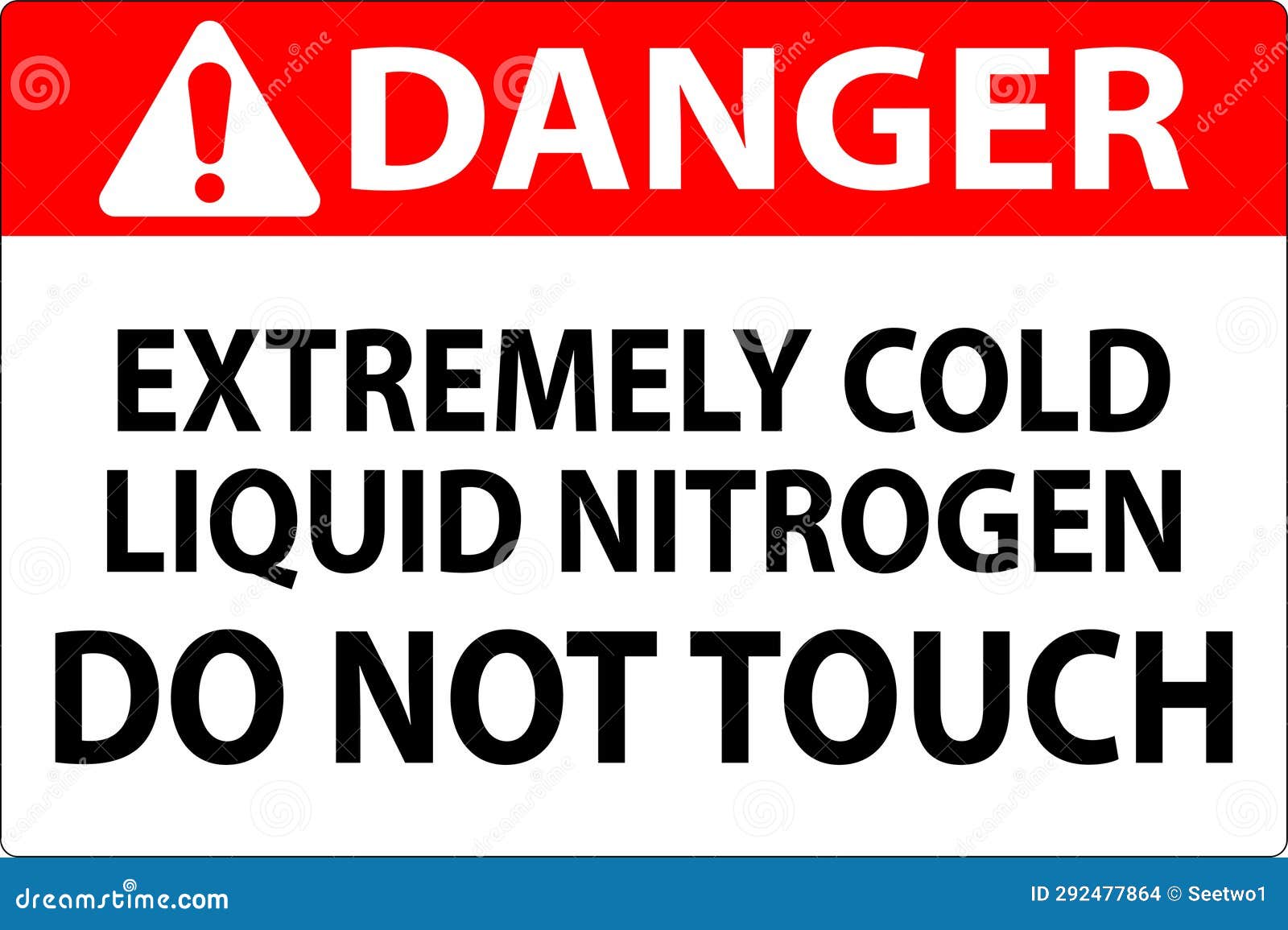 Danger Extremely Cold Surface Do Not Touch Symbol, Vector Illustration ...