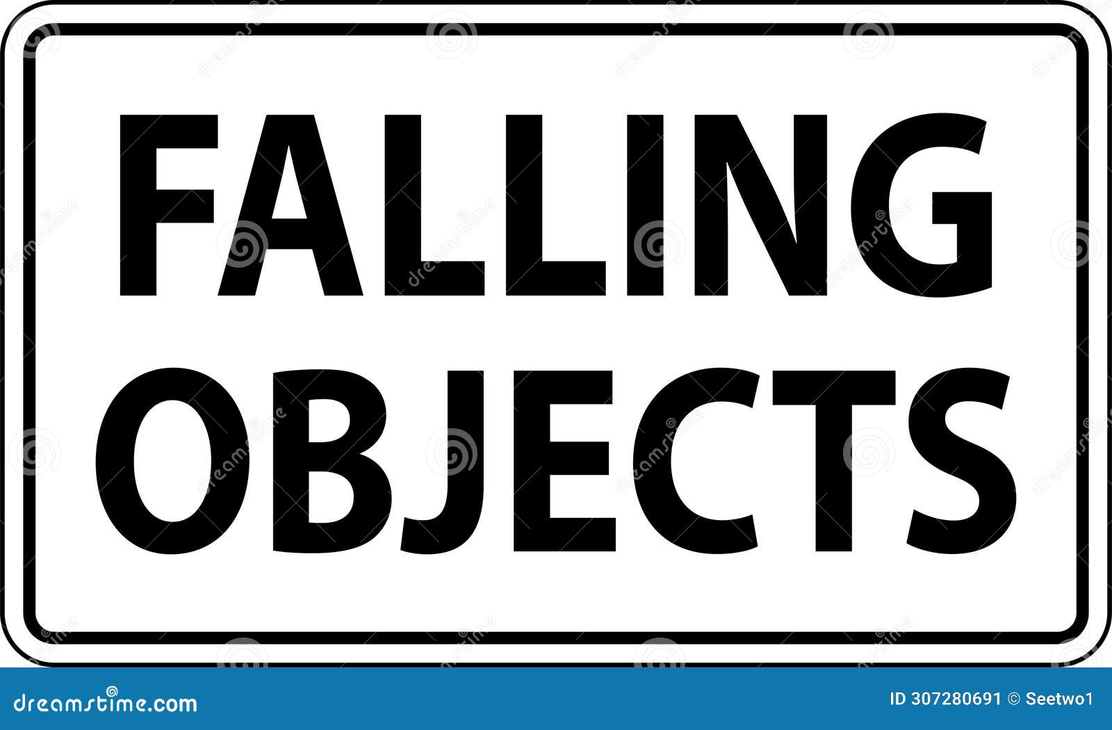 Danger Sign, Falling Objects Stock Vector - Illustration of design ...