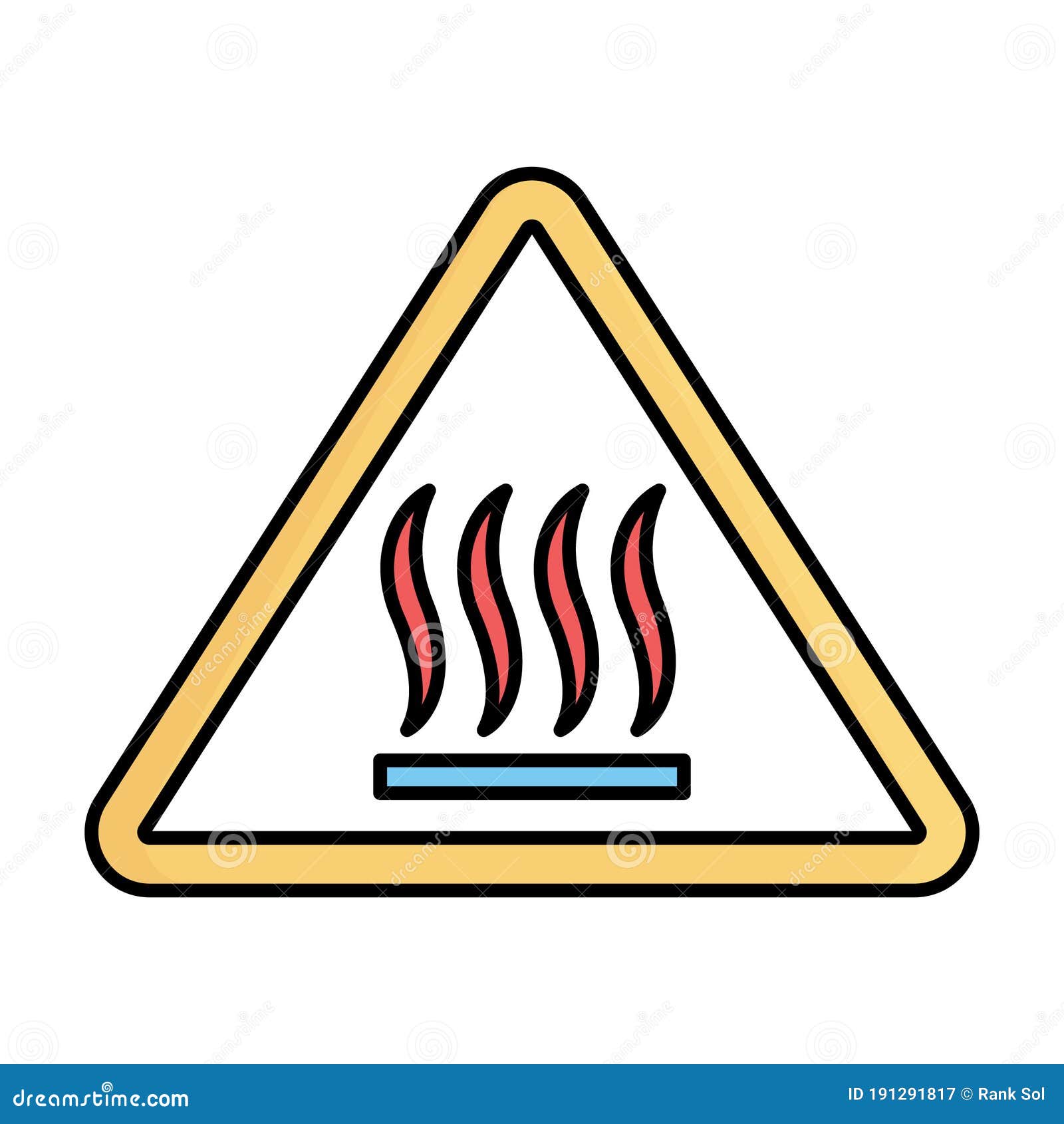 Danger Sign Fill Inside Vector Icon Which Can Easily Modify or Edit ...