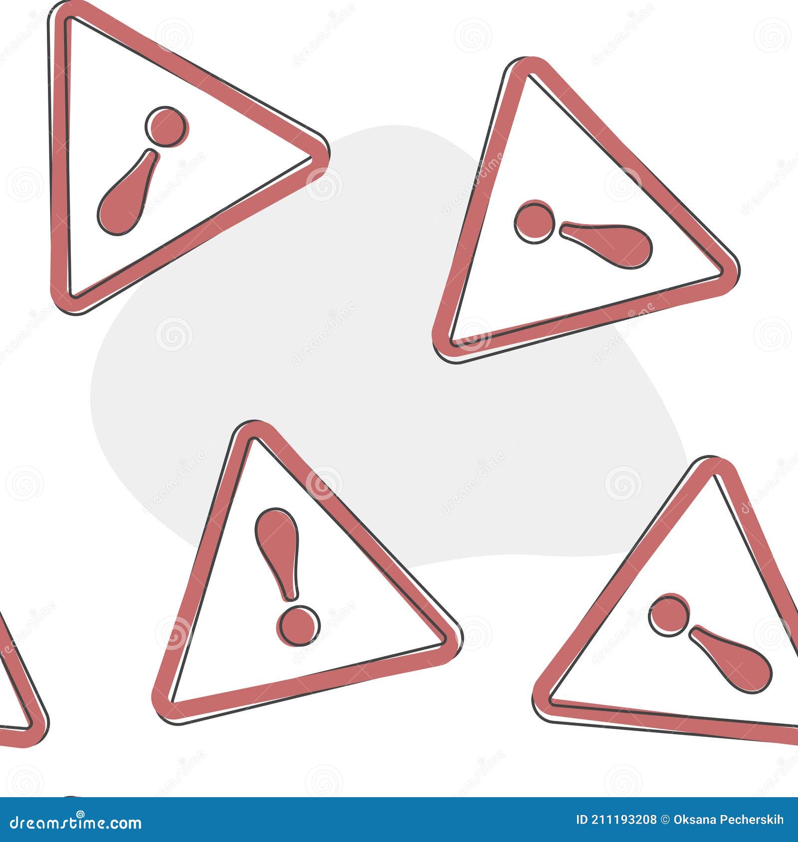 Danger Sign Flat Icon. Vector Symbol of Attention Caution. Exclamation ...