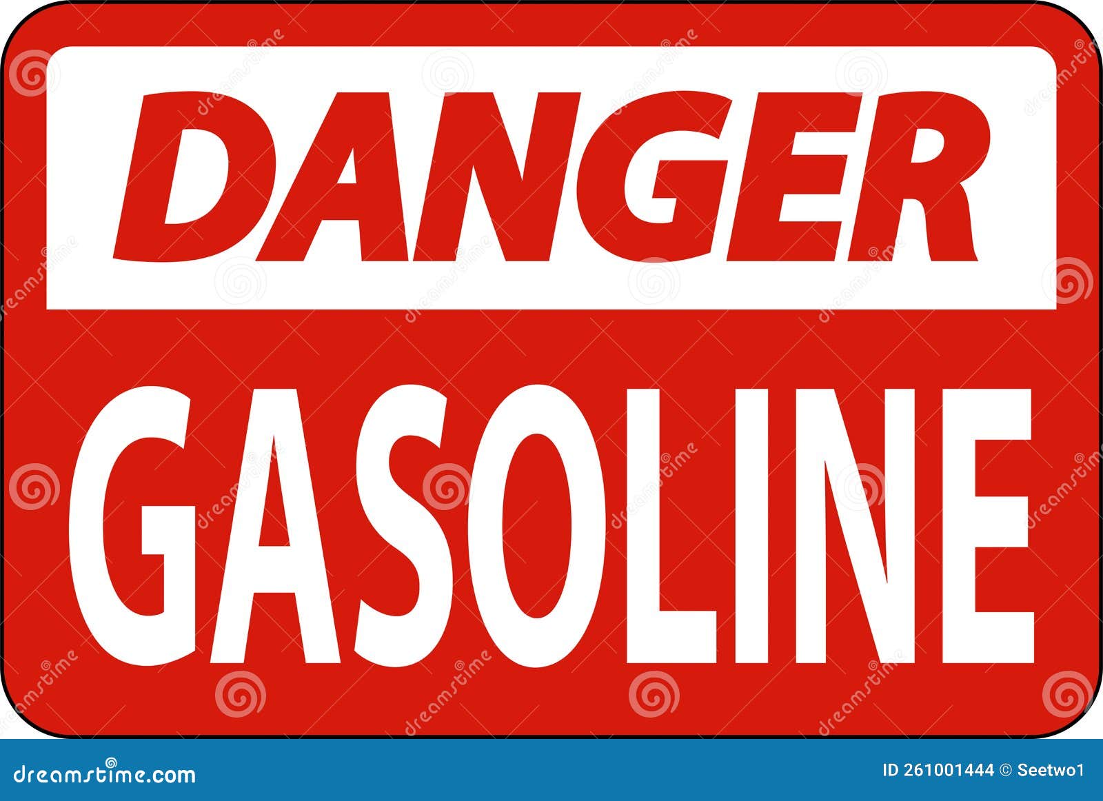 Danger Sign Gasoline Symbol on White Background Stock Vector ...