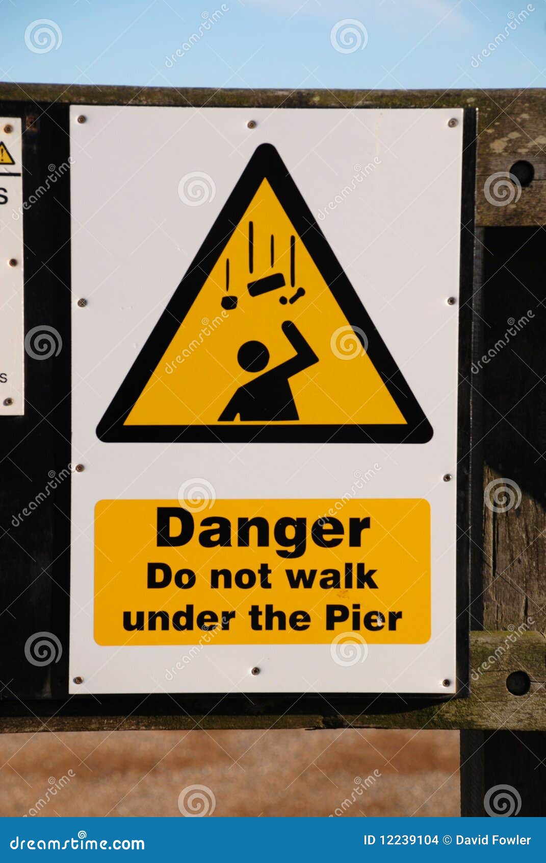 Danger! No Walking Sign Stock Image | CartoonDealer.com #31831885