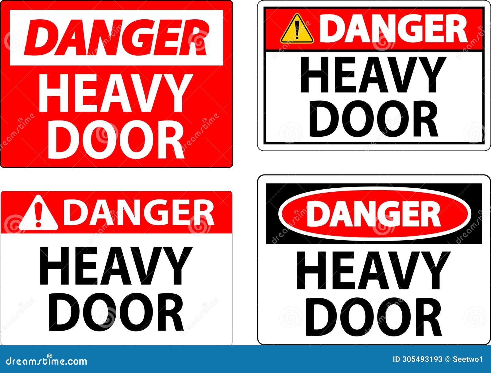 Danger Heavy Lifting Can Cause Injury Use Two Man Lift Symbol Sign ...