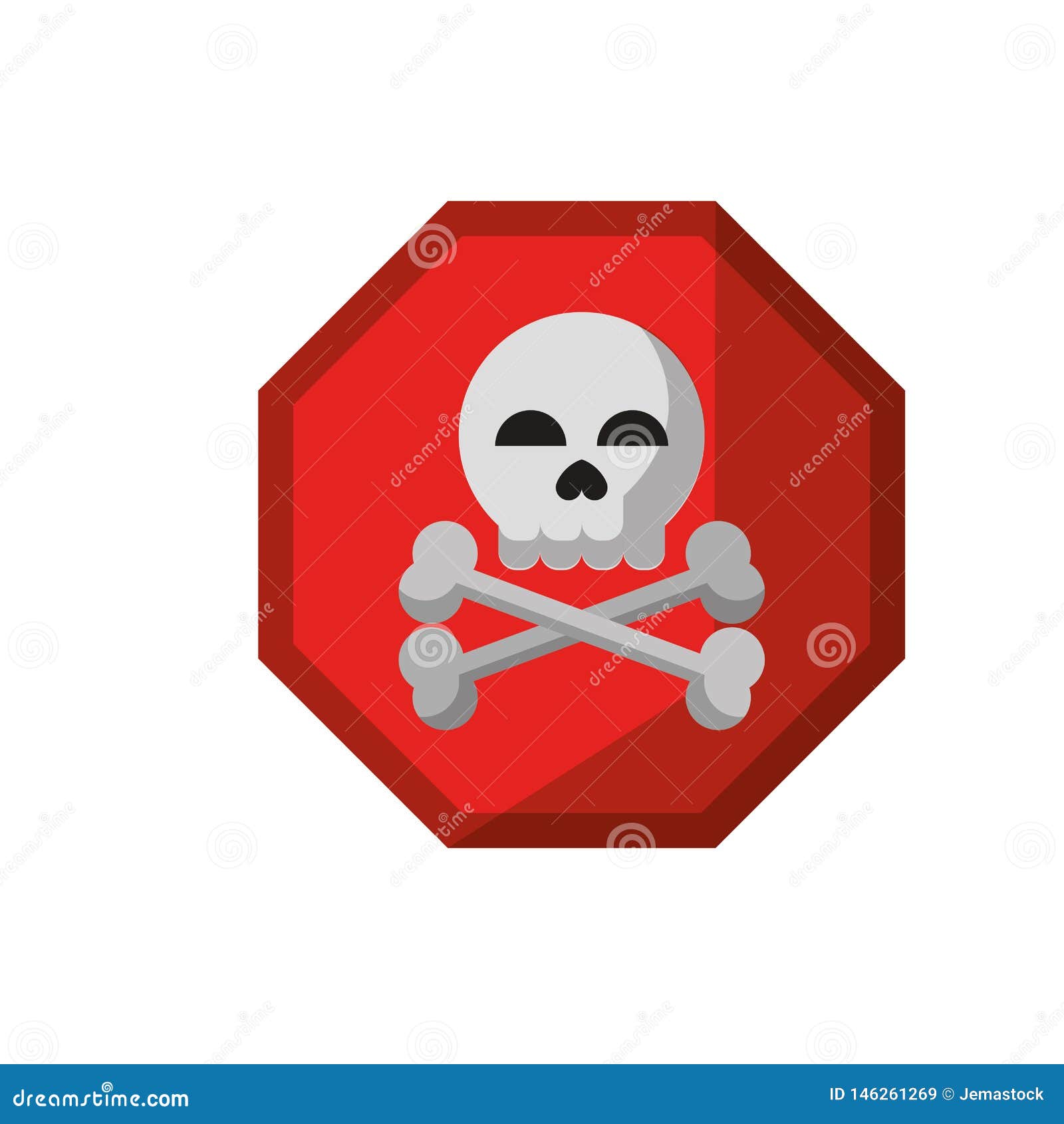 Danger sign icon stock vector. Illustration of secure - 146261269