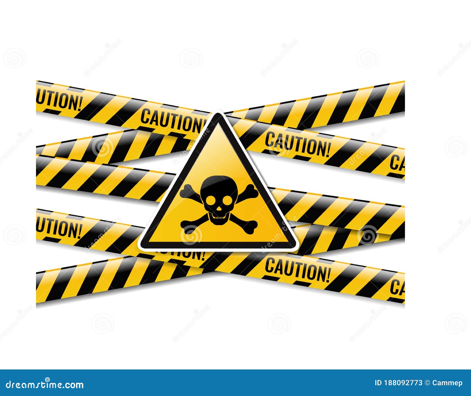 Danger Sign And Isolated White Background Cartoon Vector ...