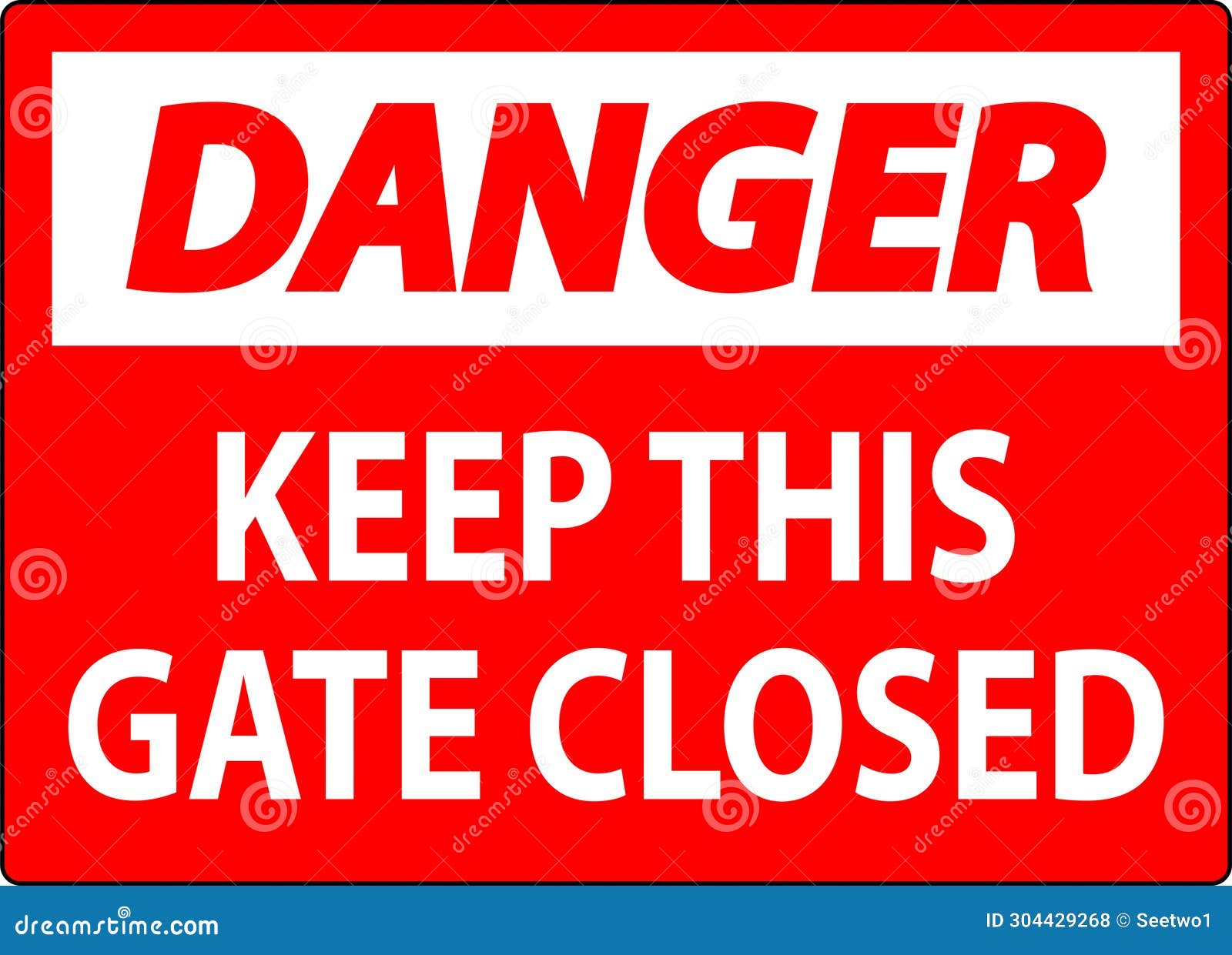 Danger Gate Opens And Closes Automatically Symbol Sign, Vector ...