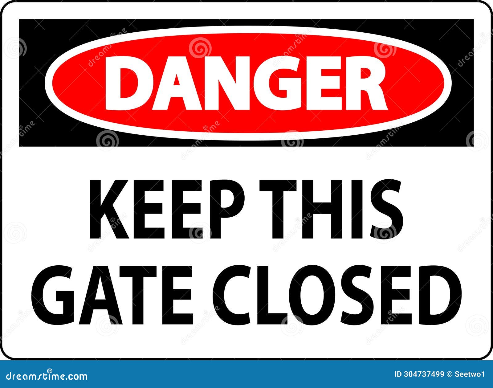 Danger Gate Opens And Closes Automatically Symbol Sign, Vector ...